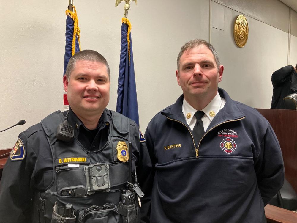 Witkowski, Barter Appointed as New City Police and Fire Chiefs | Chautauqua Today
