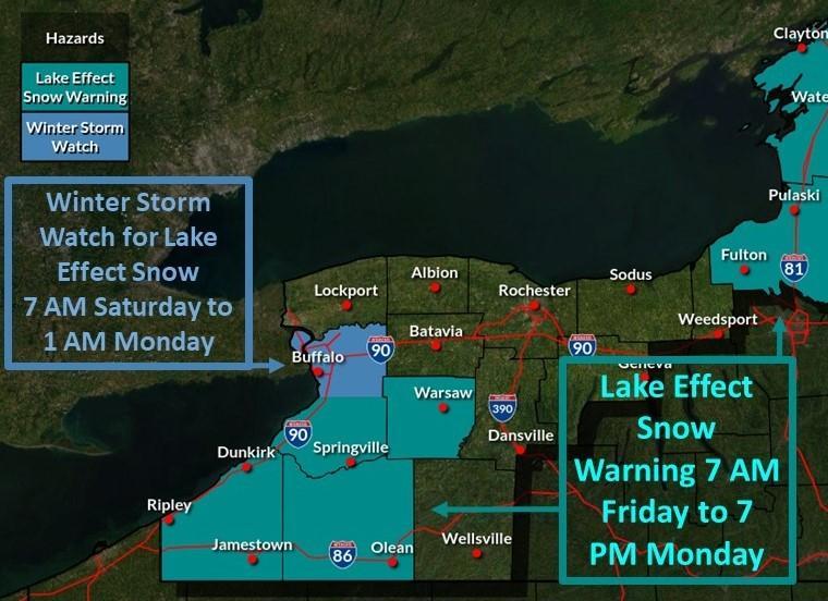 Lake Effect Snow Warning in Effect Through Thanksgiving Weekend ...
