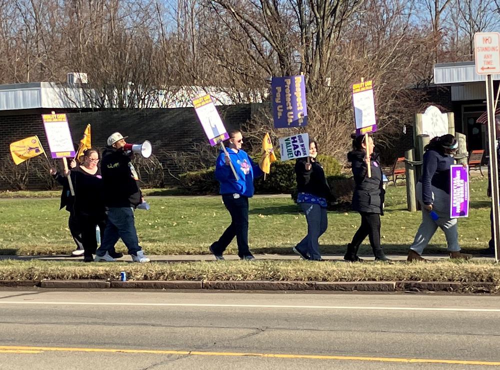 Union Workers Hold Picket at Dunkirk Rehab and Nursing Center ...