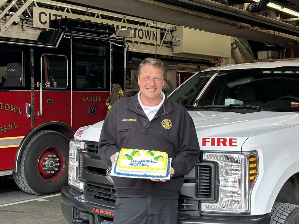 Jamestown Fire Battalion Chief Achterberg Retires | Chautauqua Today