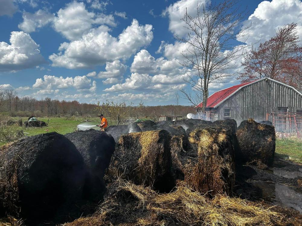 Ripley firefighters douse hay fire | Chautauqua Today