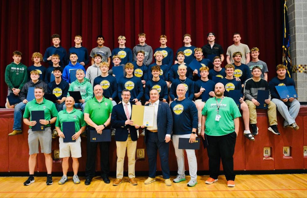 CSP Football Team Honored by Borrello, Molitor for State Championship ...