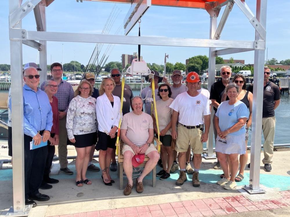 New Boat Access Lift Unveiled at Dunkirk Marina | Chautauqua Today