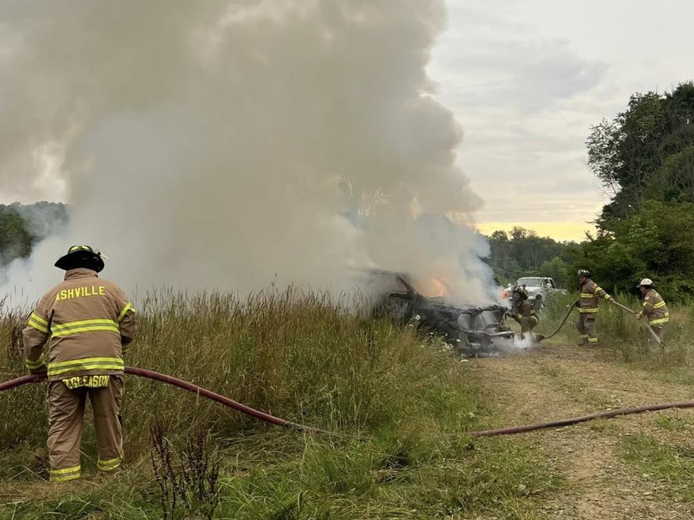Firefighters Quickly Knock Down Truck Fire Near Gas Well in North ...