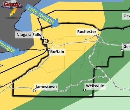 Slight Severe Weather Risk into Early Wednesday Morning | Chautauqua Today