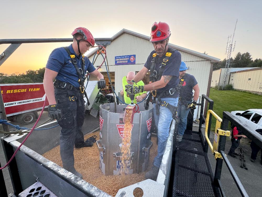 County's Technical Rescue Team Receives Life-Saving Grain Bin Rescue ...